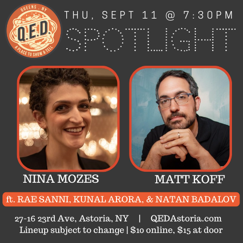 QED Spotlight: Nina Mozes & Matt Koff – Q.E.D. Astoria